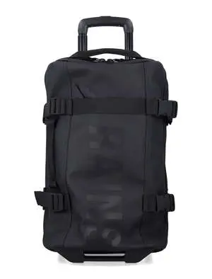 Rains Texel Cabin Handbag Travel Case With Silent Wheels & Telescopic Handle - Black