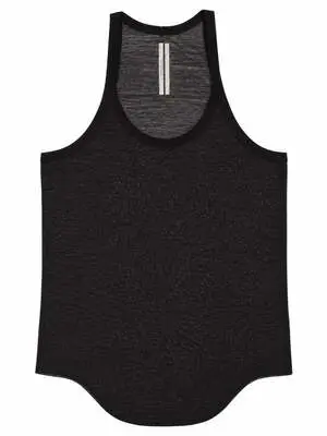 Rick Owens New Wool & Silk Top - Black