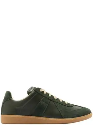 MAISON MARGIELA Maison Margiela Men's Low-Top Leather Sneakers Green