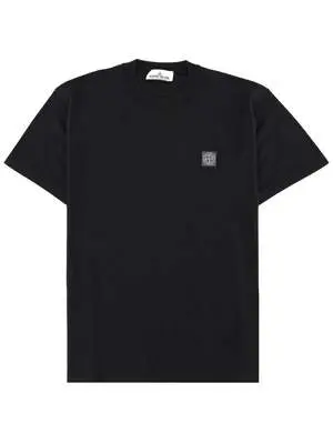 Stone Island Crewneck Logo Patch T-shirt - Black