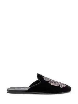 Dolce & Gabbana Velvet Loafer Flats