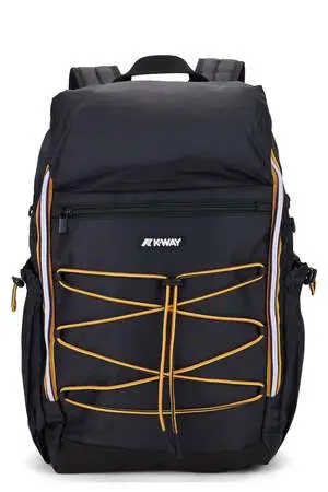 K-WAY Backpack With Elastic Front Strap And Padded Comfort Straps - Blue