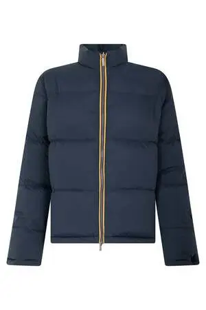 K-WAY Artur Padded Jacket With High Collar - Blue