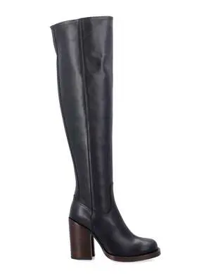 DRIES VAN NOTEN Dries Van Noten Women's Tall Leather Knee-High Boots
