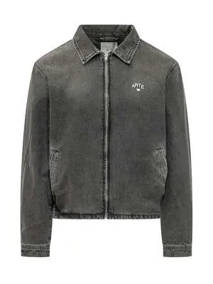 ARTE ANTWERP Heart Detail Cotton Jacket - Black