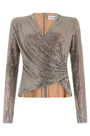 SELF-PORTRAIT Inspired Long Sleeve Blouse