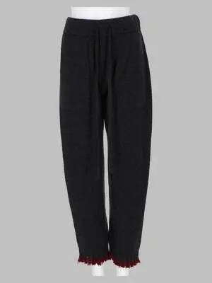 UMA WANG 100% Cashmere Trousers - Charcoal