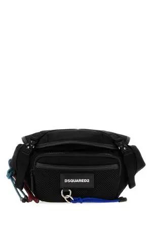 Dsquared2 Mini Fabric Basic Belt Handbag 18 Cm X 18 Cm X 7.5 Cm - Black