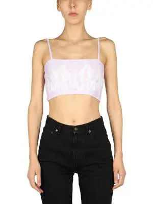 VISION OF SUPER Vision Of Super Mini Crop Top With Adjustable Straps Lilac