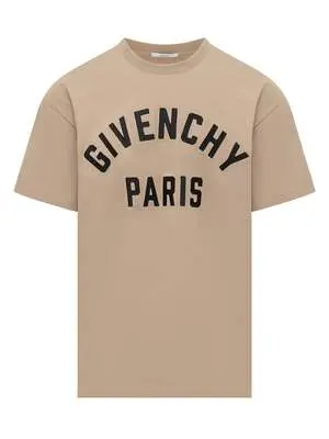 Givenchy Logo T-shirt - Beige Black
