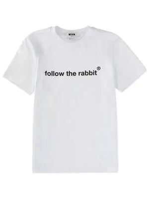 MSGM Graphic Cotton T-shirt