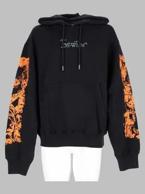 Off-White Cotton Sweatshirt - Black