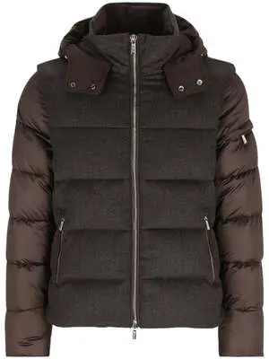 MOORER Cashmere-wool Topcoat - Brown