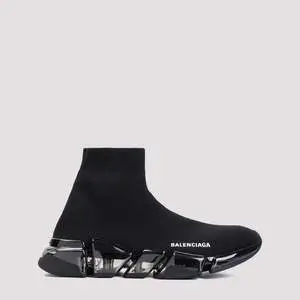 Balenciaga Speed 2.0 Full Clear Sole Recycled Knit Sneaker - Black