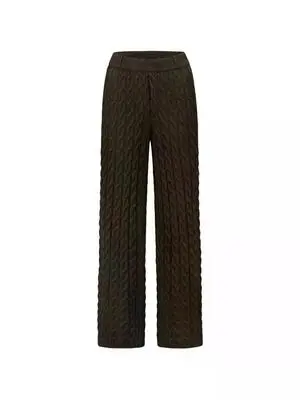 FTC Cable-knit Wide-leg Trousers