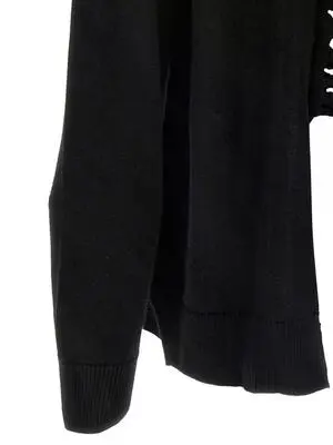 Comme Des Garçons Panelled Open-knit Cardigan