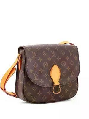 LOUIS VUITTON Saint Cloud Handbag Monogram Canvas Gm Crossbody Bag - Brown