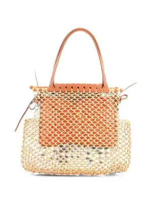 Goyard Aligre Bag Raffia Net With Coated Canvas Tote Bag