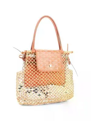 Goyard Aligre Bag Raffia Net With Coated Canvas Tote Bag