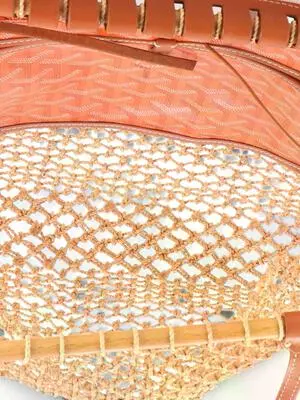 Goyard Aligre Bag Raffia Net With Coated Canvas Tote Bag