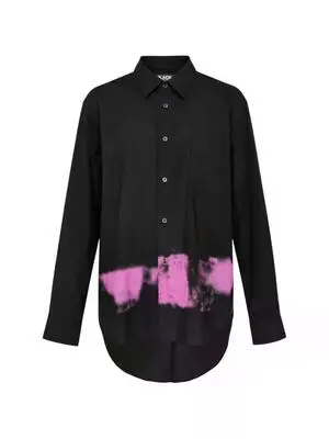 Comme Des Garçons Spray-print Long-sleeve Shirt