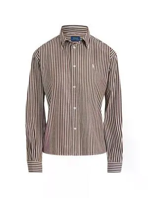 Polo Ralph Lauren Striped Embroidered-logo Shirt