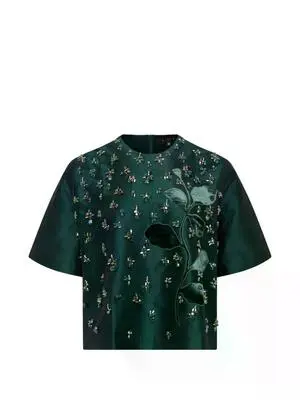 Biyan Beaded Floral-applique Top