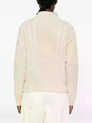 Max Mara Alben Cable-knit Wool Sweater
