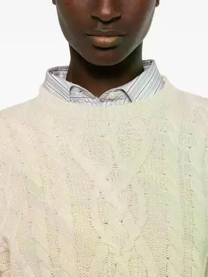 Max Mara Alben Cable-knit Wool Sweater