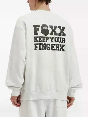FINGERCROXX Logo-print Sweater - Grey