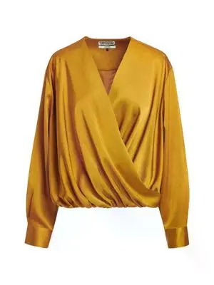 Essentiel Antwerp Wrap-style Long-sleeve Blouse