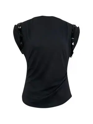 3.1 Phillip Lim Sequin-embellished Ruched T-shirt