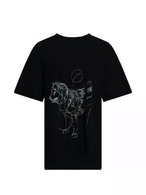 Yohji Yamamoto Dog-print T-shirt