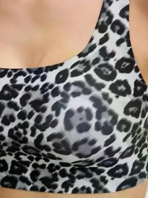 Chantelle Lab Leopard-print Bra - Grey
