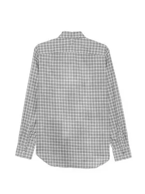 Canali Check-pattern Button-down Shirt