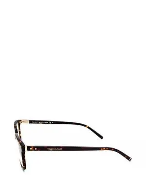 Tommy Hilfiger Tortoiseshell-effect Rectangle-frame Glasses