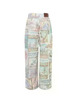 ALEMAIS Andie Graphic-print Jeans