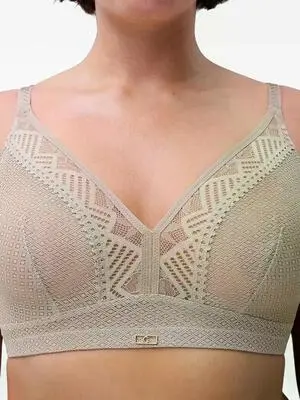 Chantelle Origins Geometric Lace-panelled Bra