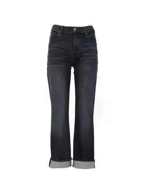 7 For All Mankind Whiskering-effect Jeans - Black