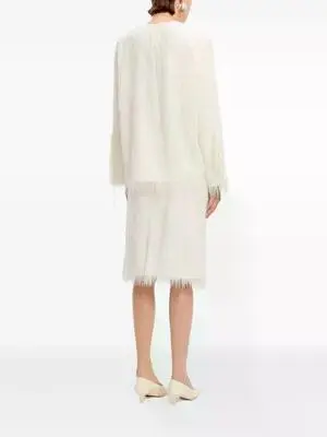 JNBY Fringe-jacquard Midi Skirt