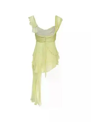 STOLEN STORES Fairy Asymmetric Ruffled Mini Dress