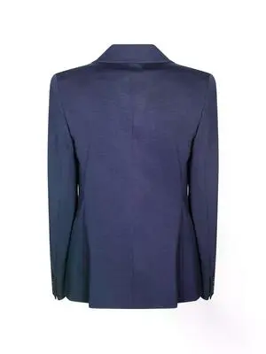 Max Mara Double-breasted Jersey Blazer - Blue