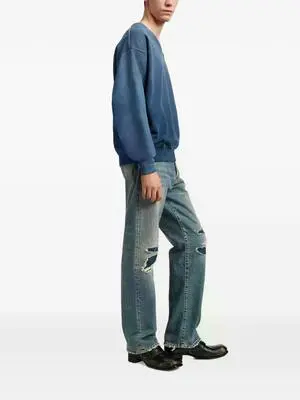 MAISON MARGIELA Washed V-neck Sweatshirt