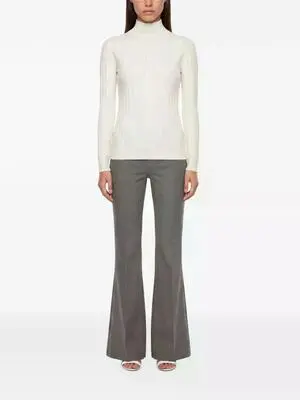 Tagliatore Ribbed-knit High-neck Sweater - Neutrals