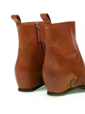 MAISON MARGIELA Western Flame-appliqué Ankle Boots