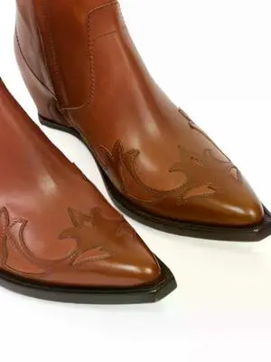 MAISON MARGIELA Western Flame-appliqué Ankle Boots
