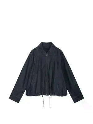 JNBY Drawstring Raglan-sleeve Denim Jacket