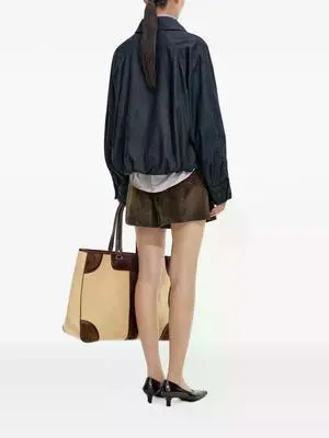 JNBY Drawstring Raglan-sleeve Denim Jacket