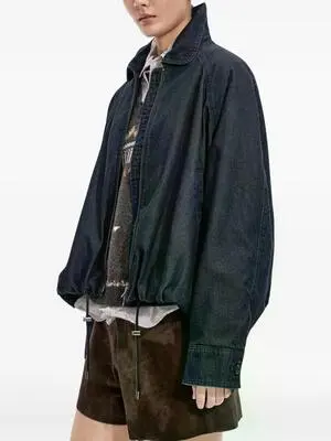 JNBY Drawstring Raglan-sleeve Denim Jacket