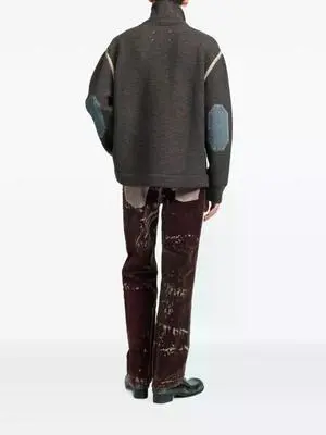 MAISON MARGIELA Elbow-patch Quarter-zip Sweater